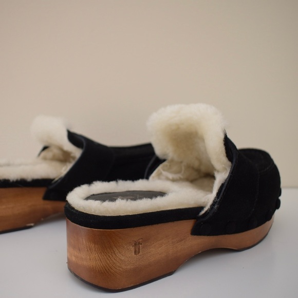 Frye | Shoes | Frye Melody Genuine Shearling Platform Clog | Poshmark
